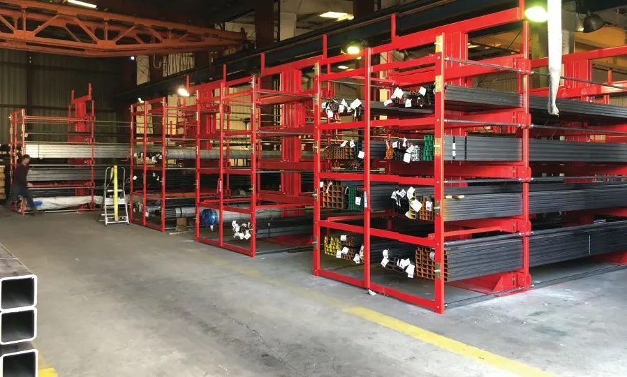 A VERTICAL ATTITUDE // Modular, roll-out cantilevered racks provide ...