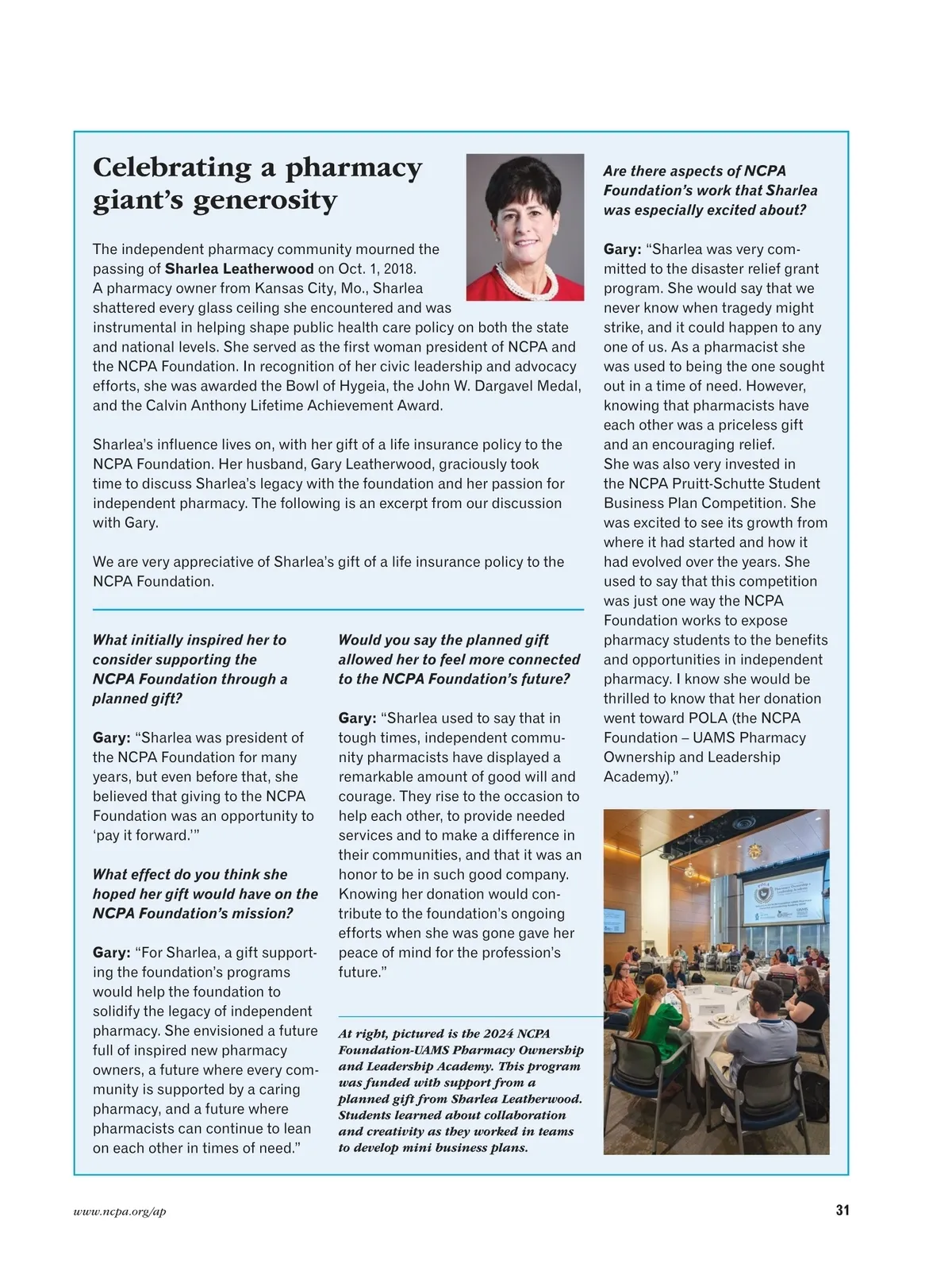 America's Pharmacist • October 2024 • Page 31