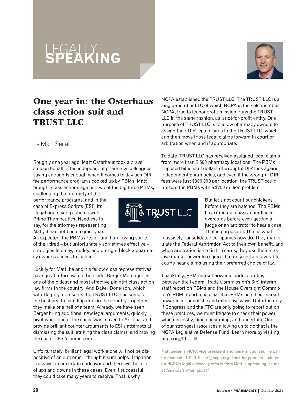 America's Pharmacist • October 2024 • Page 29