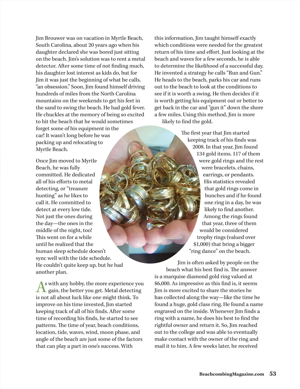 Beachcombing Magazine January/February 2019 Page 53