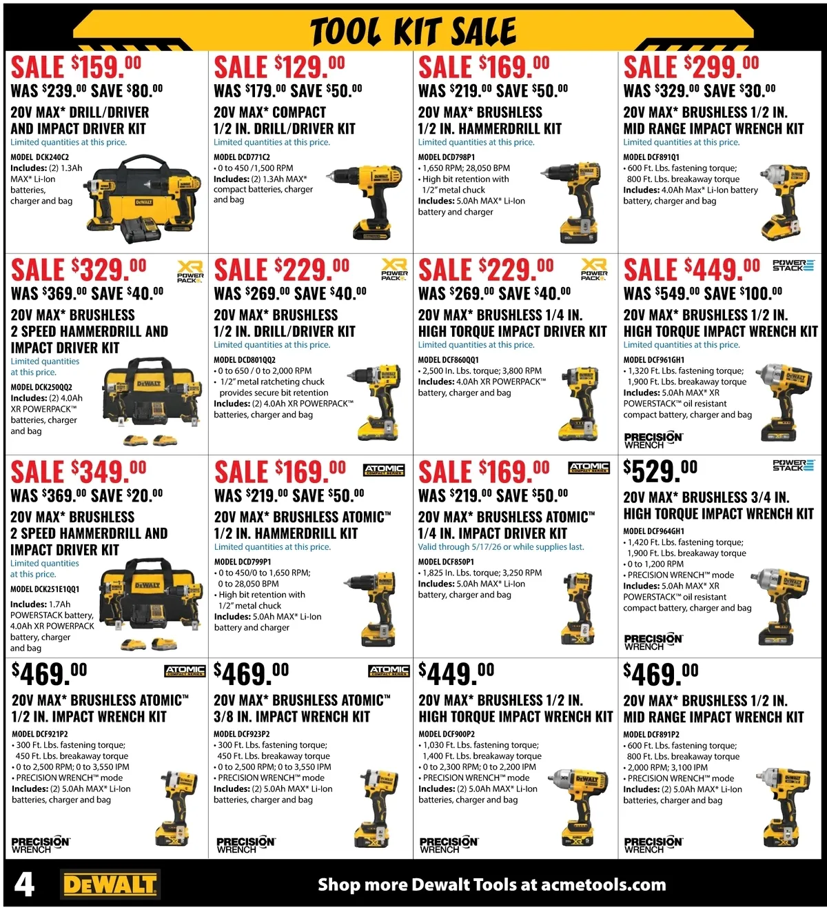 Acme Tools Digital Flyers • DeWalt March Mania Flyer 2026 • Page 4