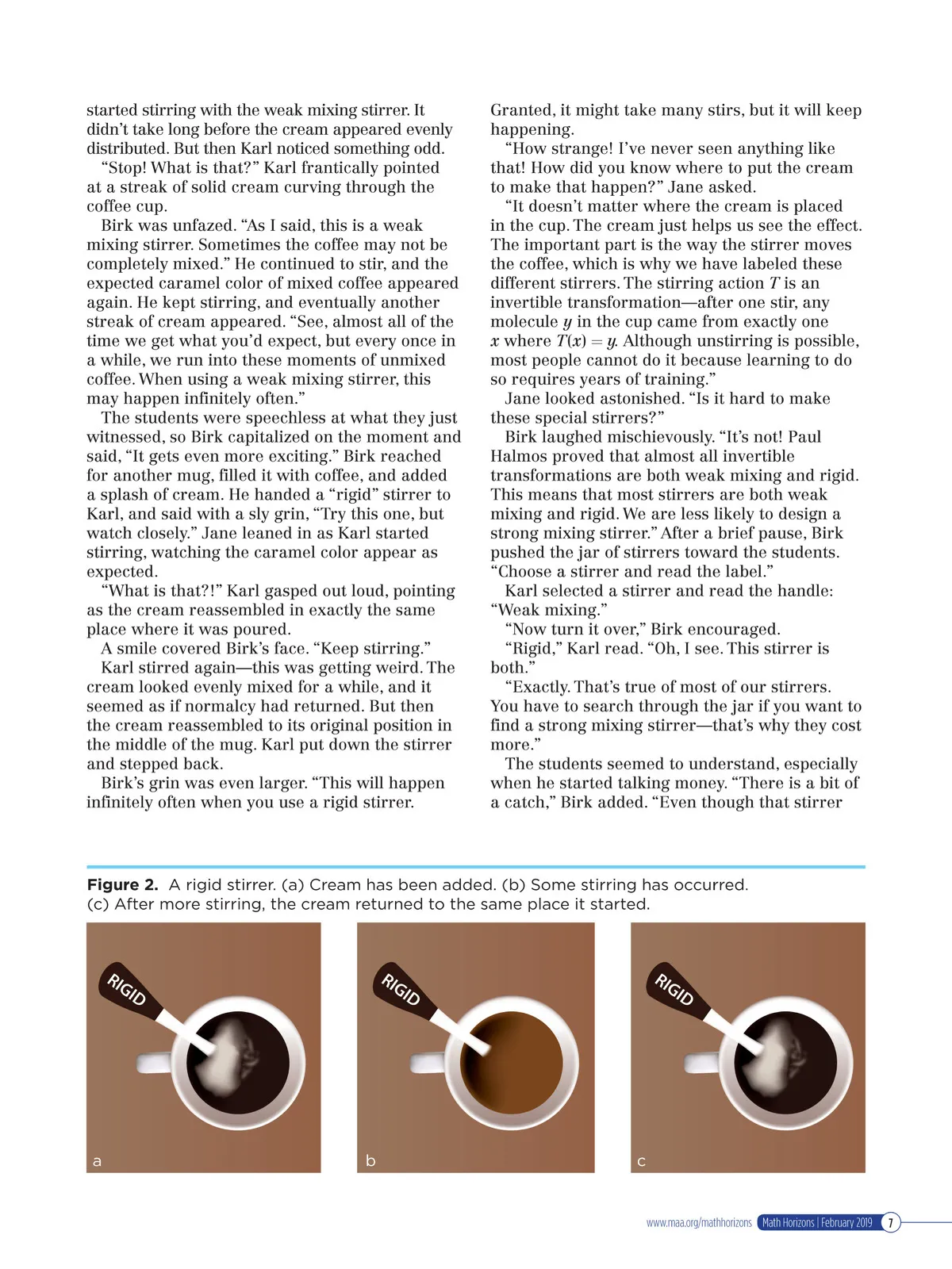 Math Horizons Volume XXVI, Issue 3, February 2019 Page-7