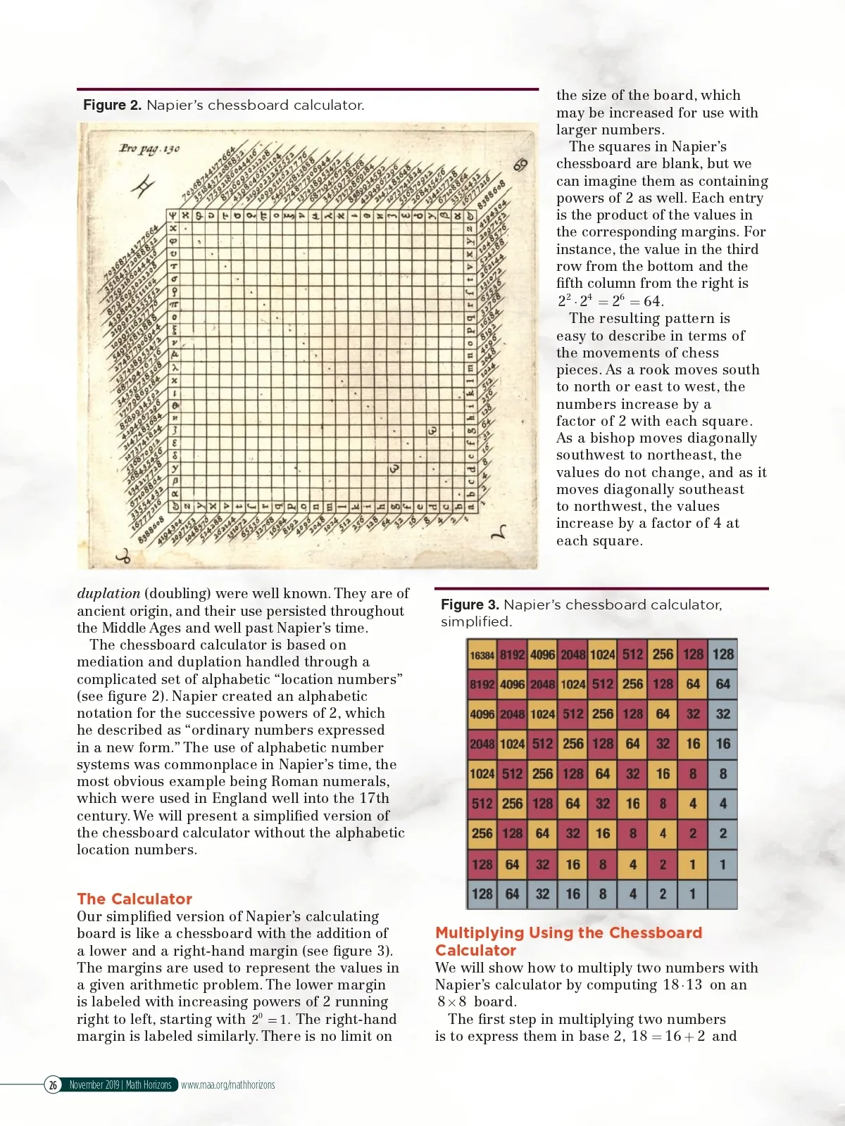 Math Horizons Volume XXVII, Issue 2, November 2019 Page 26