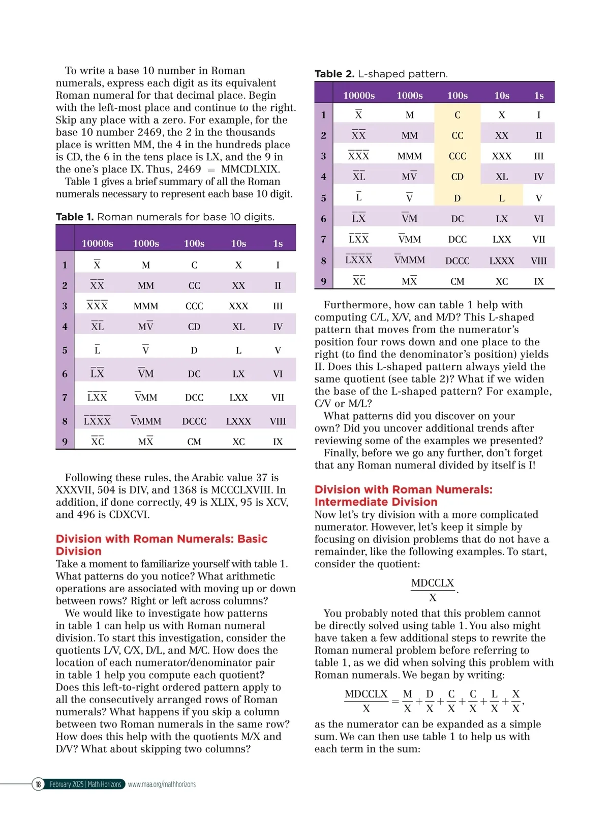 Math Horizons Volume 32, Issue 3, February 2025 Page 18