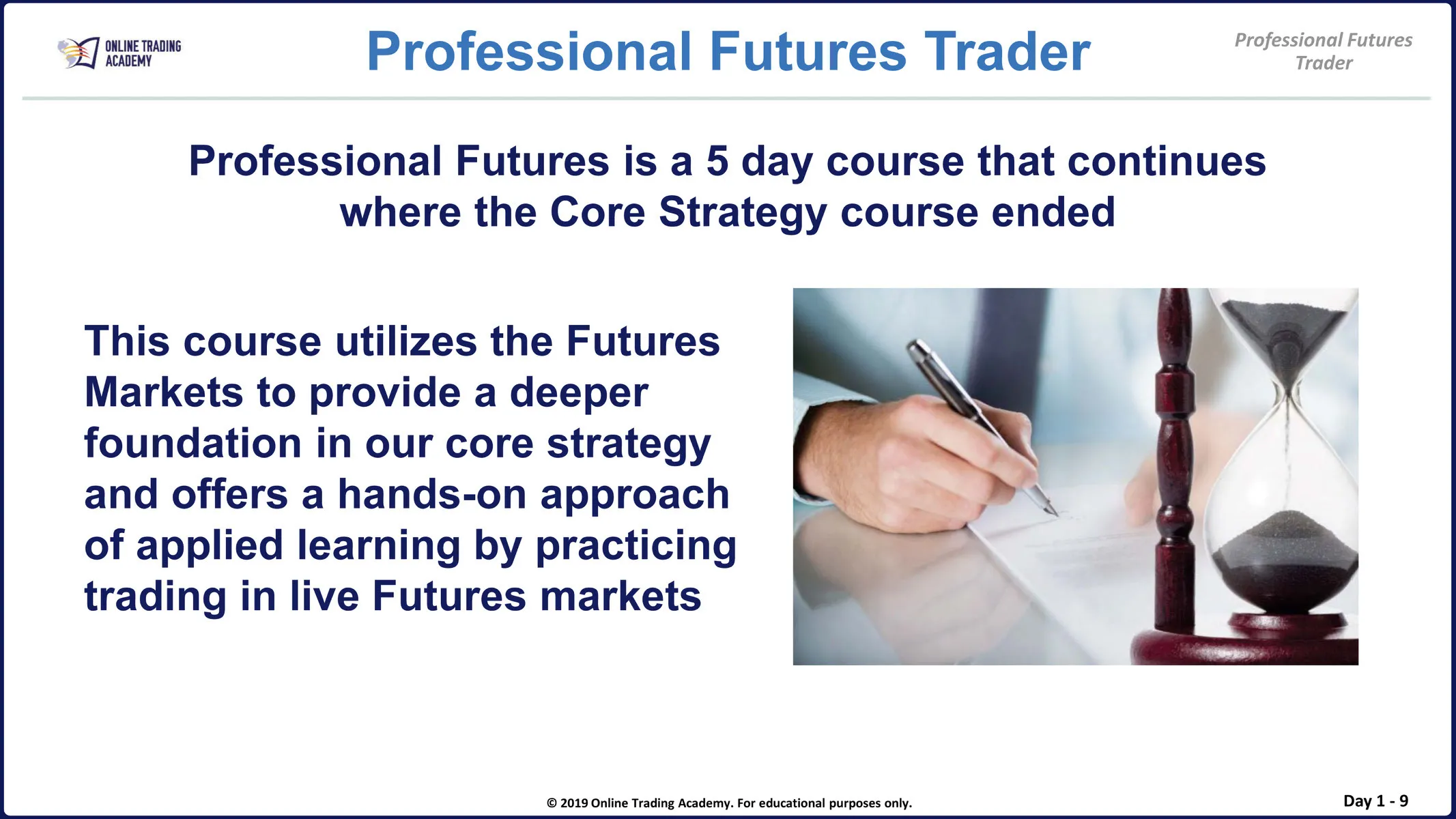 Professional Futures Trader • 2019 Futures Manual • 1-9