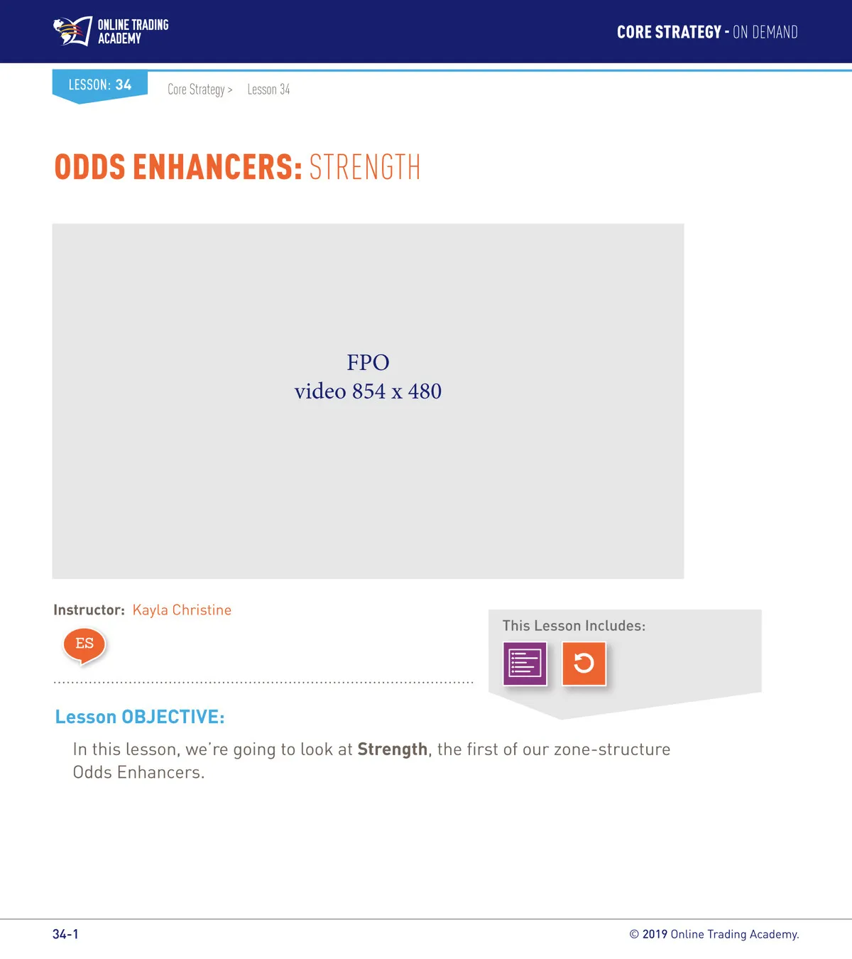 Core Strategy OnDemand • Core Strategy • 34-1