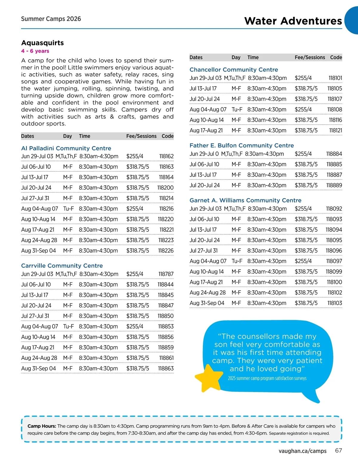 Summer Camps Brochure • 2026 Summer Camps • Page 66
