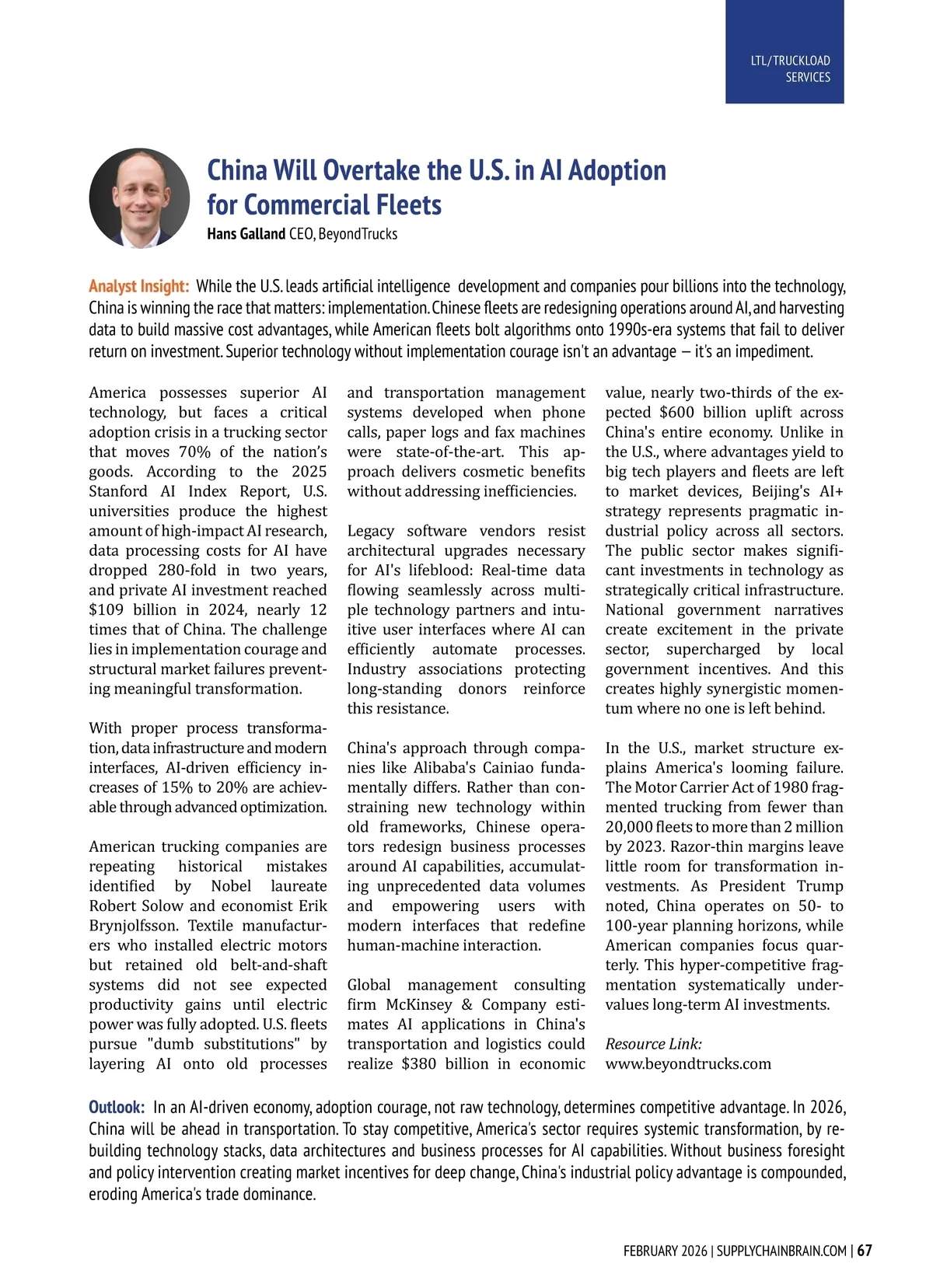 Supply Chain Brain • February 2026 • Page 66