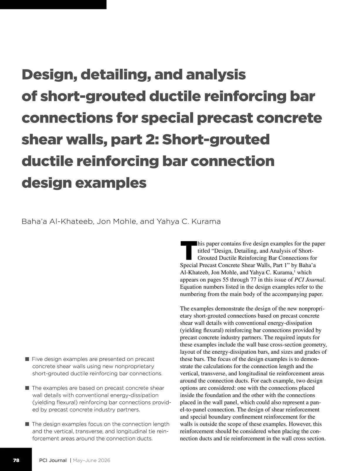 PCI Journal • May/June 2026 • Page 78