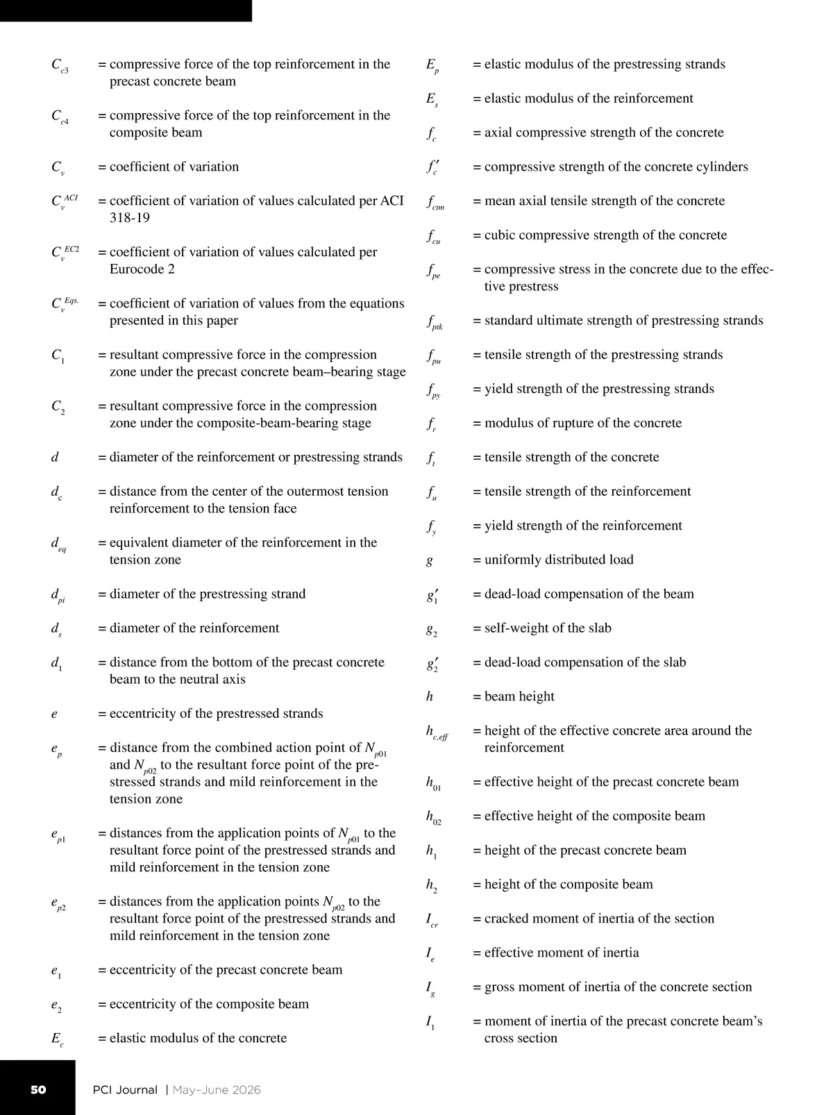 PCI Journal • May/June 2026 • Page 50
