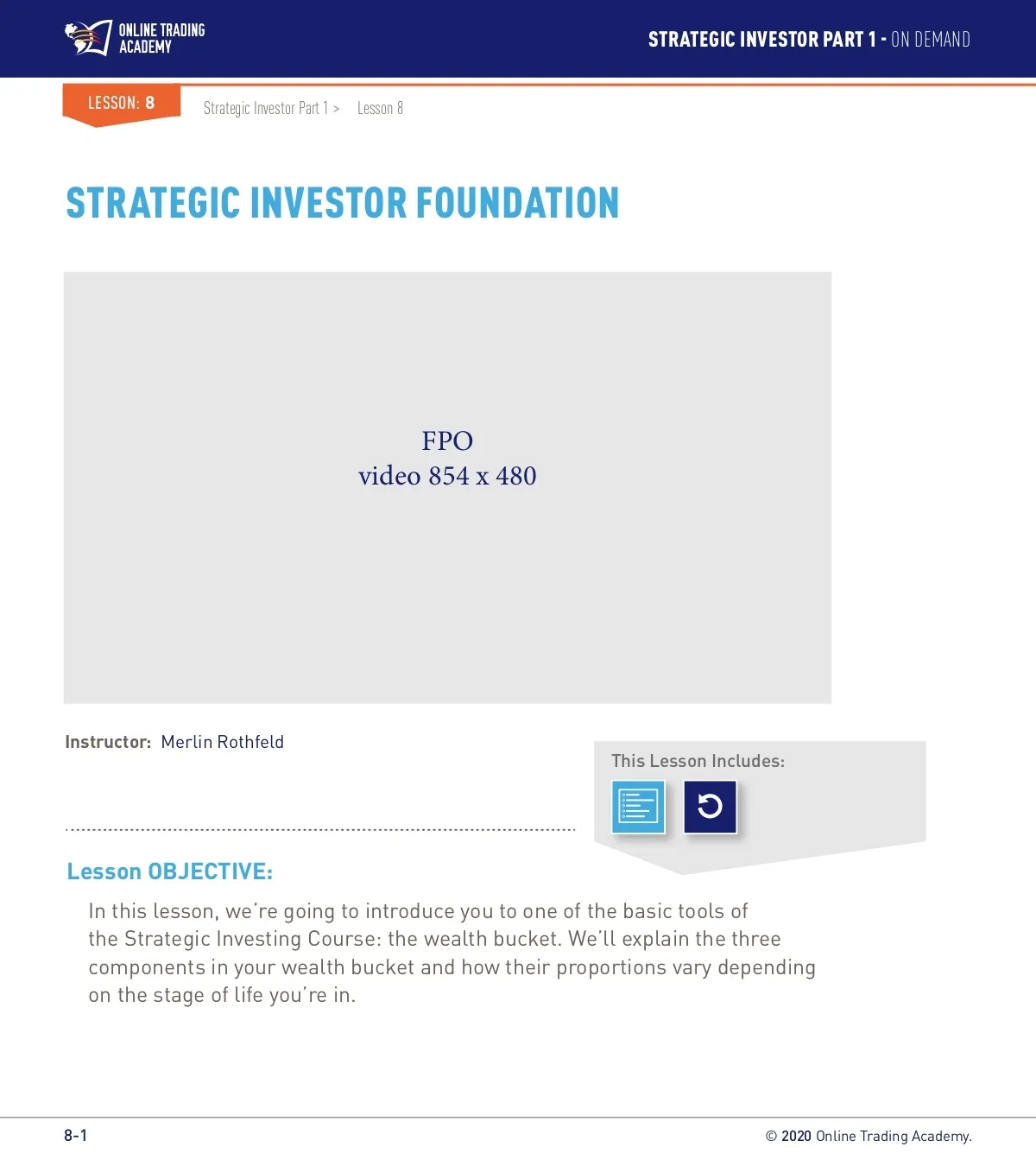 Strategic Investor Part 1 OnDemand Strategic Investor Part 1 8-1
