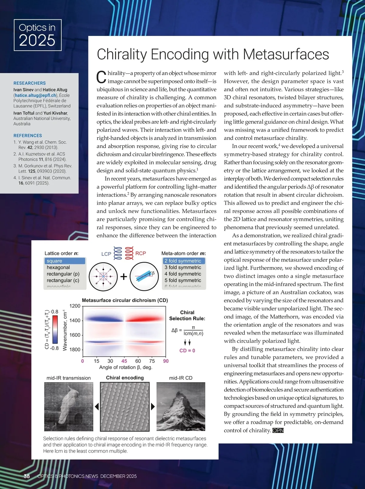 Optics & Photonics News December 2025 Page 39