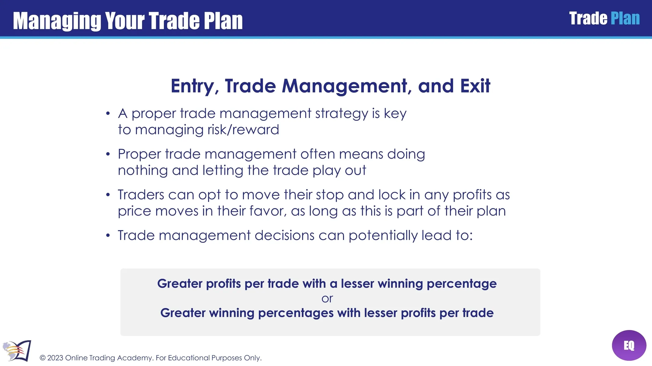 Trade Plan • Trade Plan Essentials eBook • Page 86