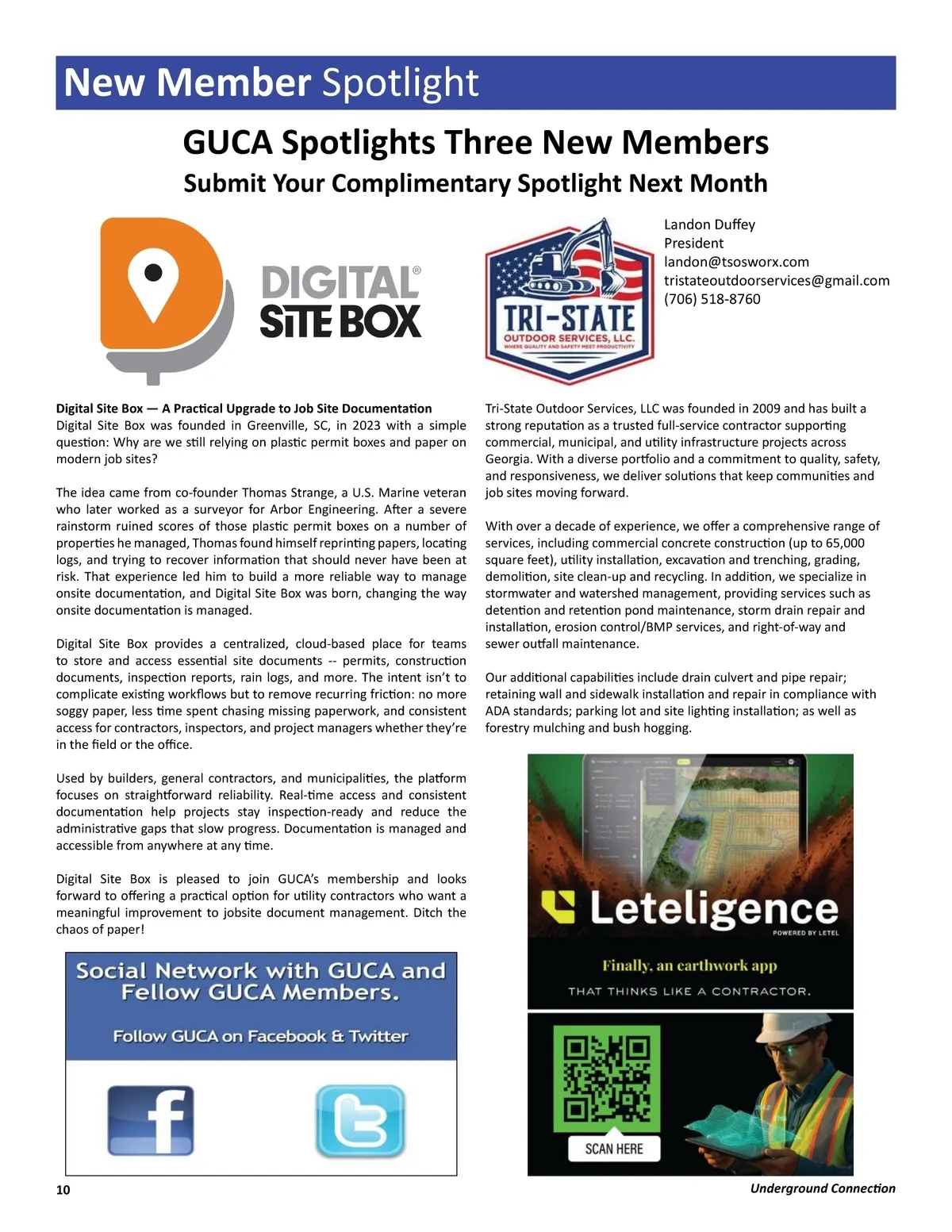 Underground Connection January 2026 Issue Page 10