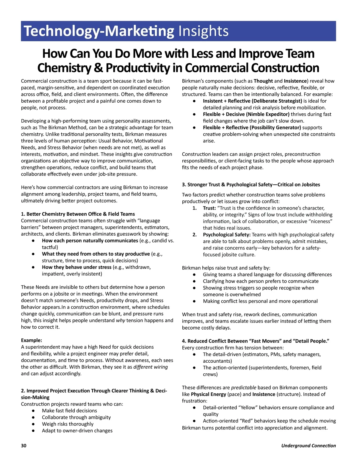 Underground Connection January 2026 Issue Page 30