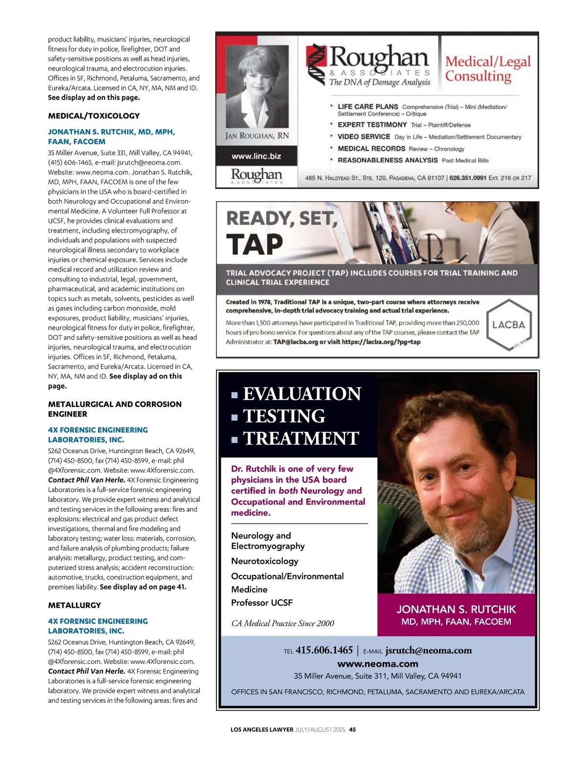 Los Angeles Lawyer • July/August2025LosAngelesLawyermagazine • Page 45