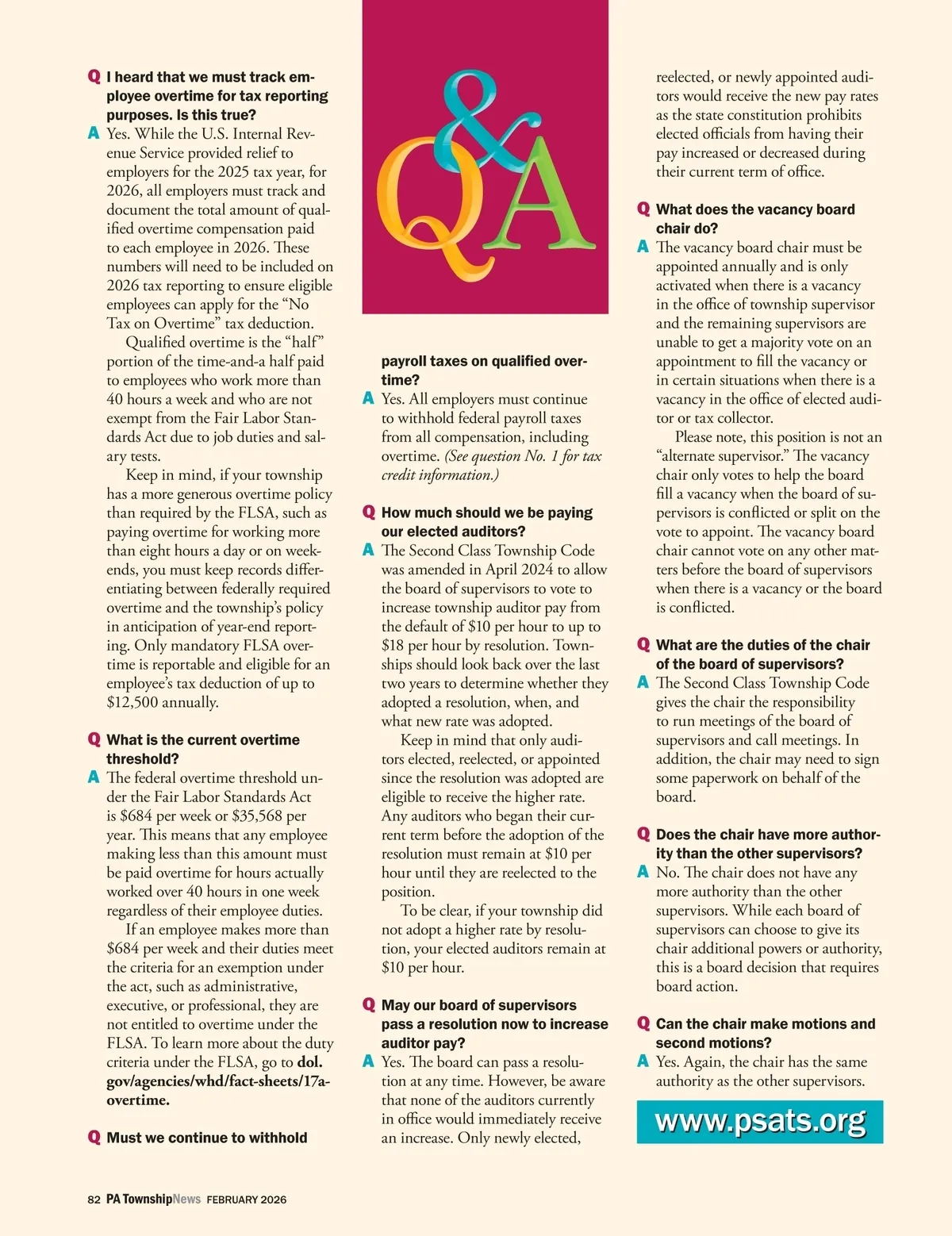 PA Township News • February 2026 • Page 82