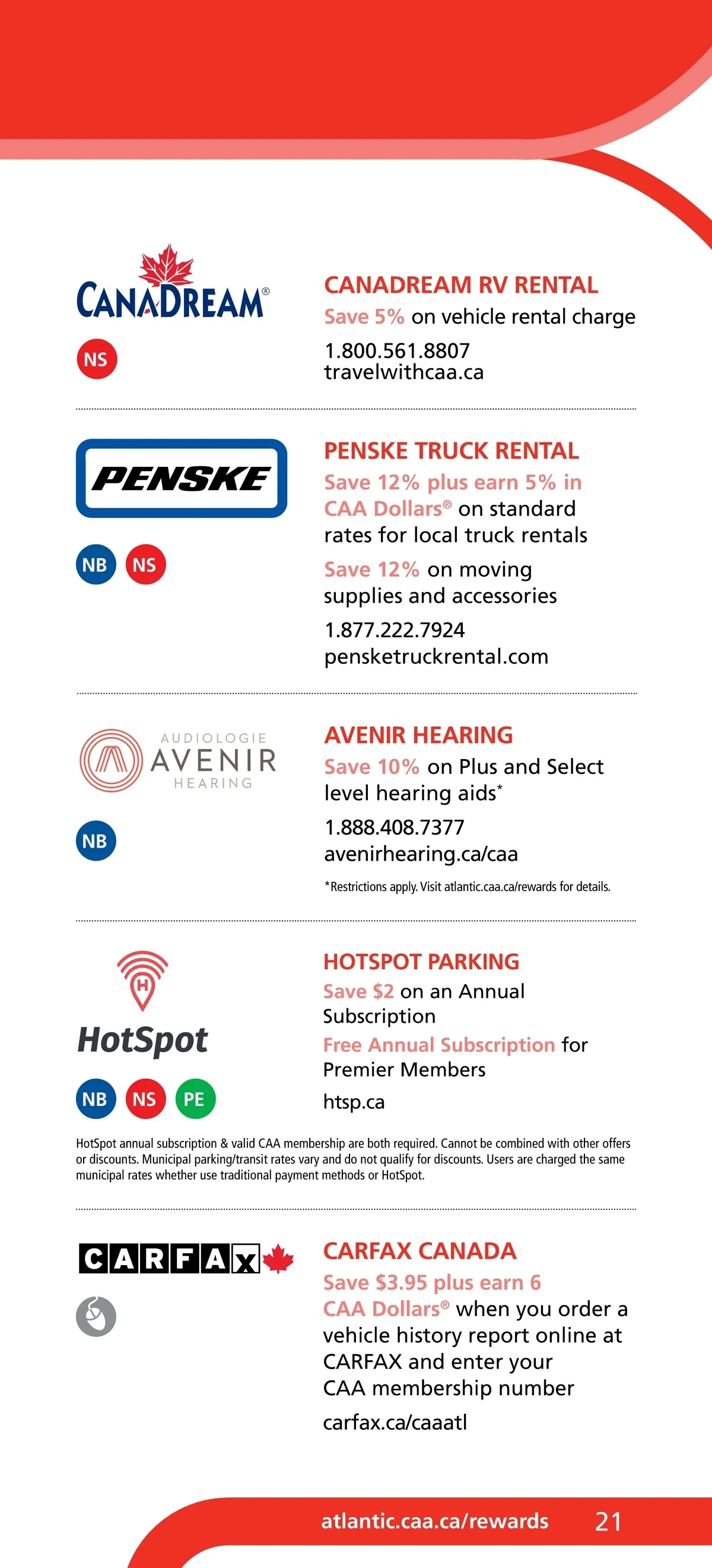 CAA Member Rewards Guide CAA Member Rewards Guide December 2025 Page 21