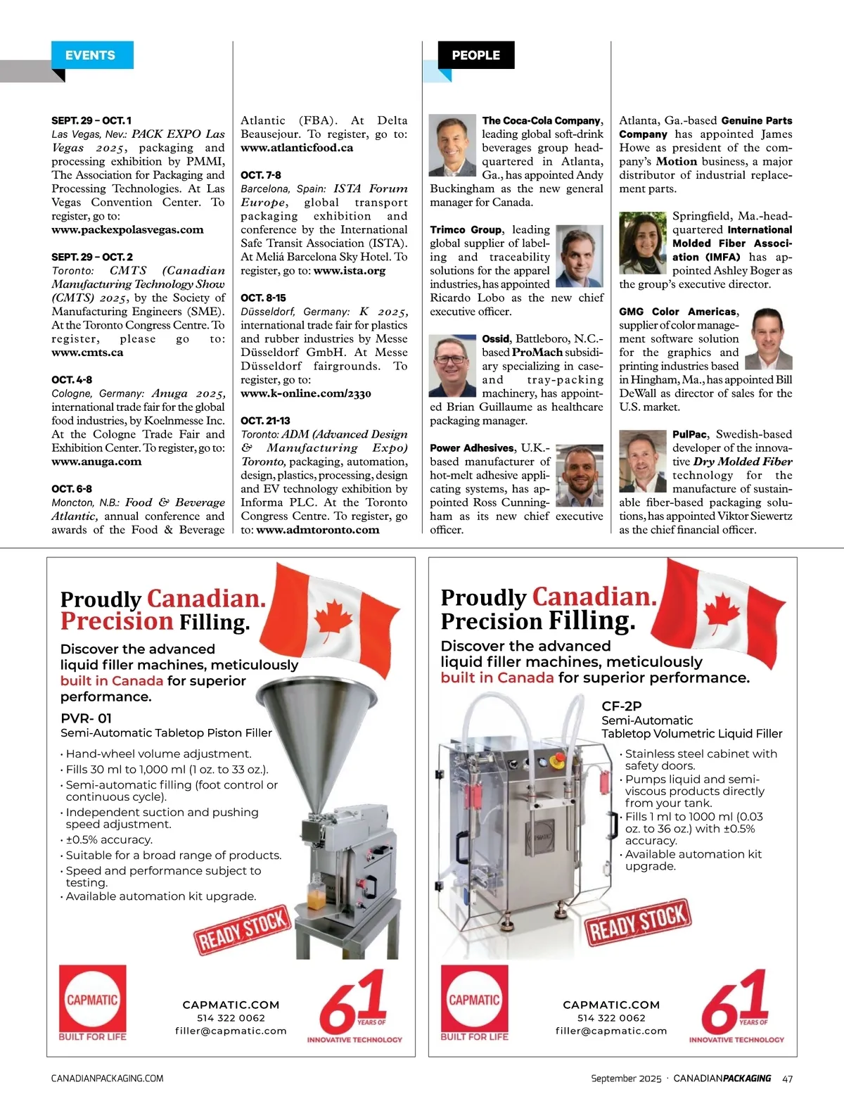 Canadian Packaging and Emballages Les Nouvelles • September 2025 • Page 46