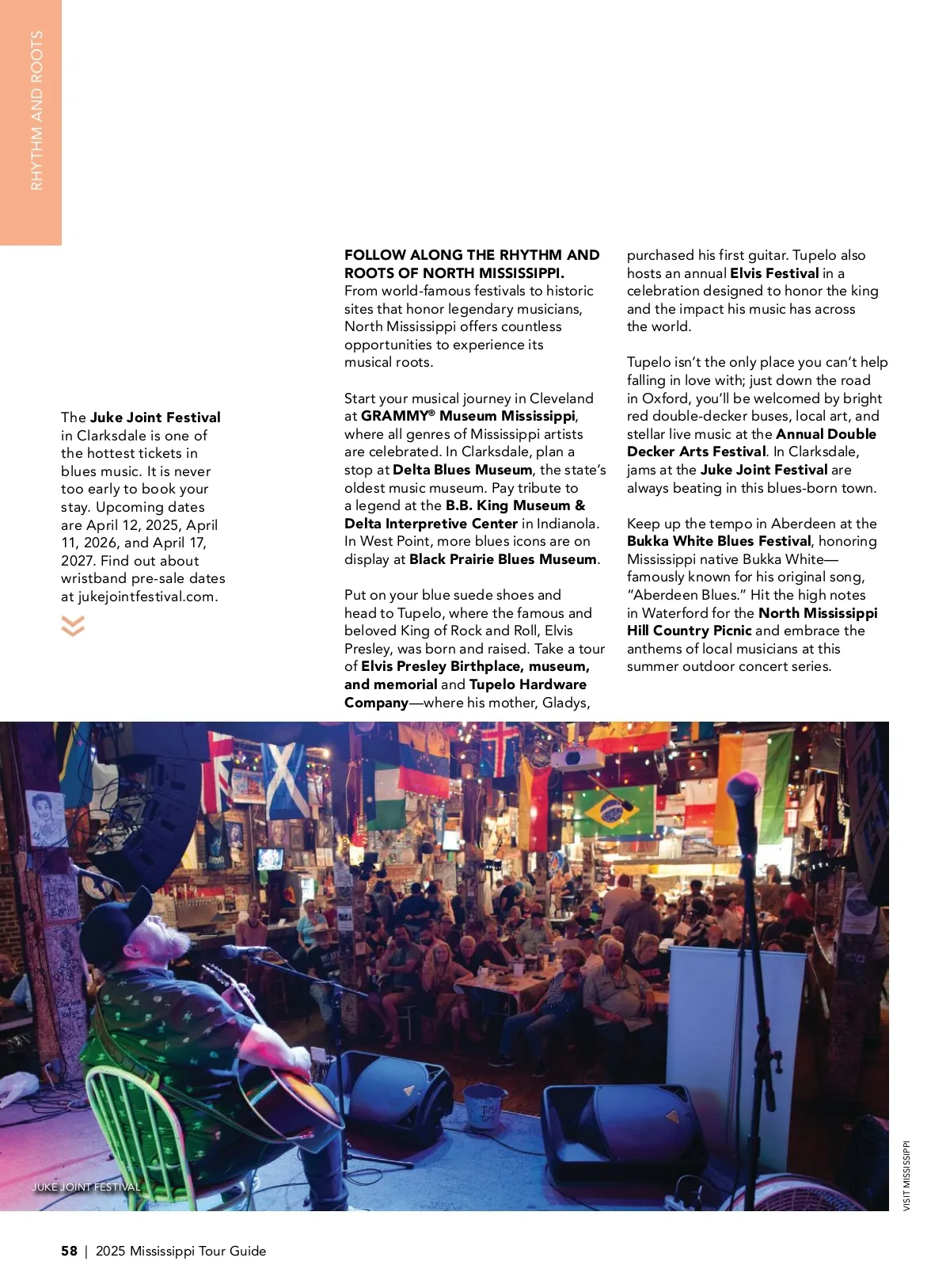 Mississippi Tour Guide • 2025 Official Tour Guide • Page 58