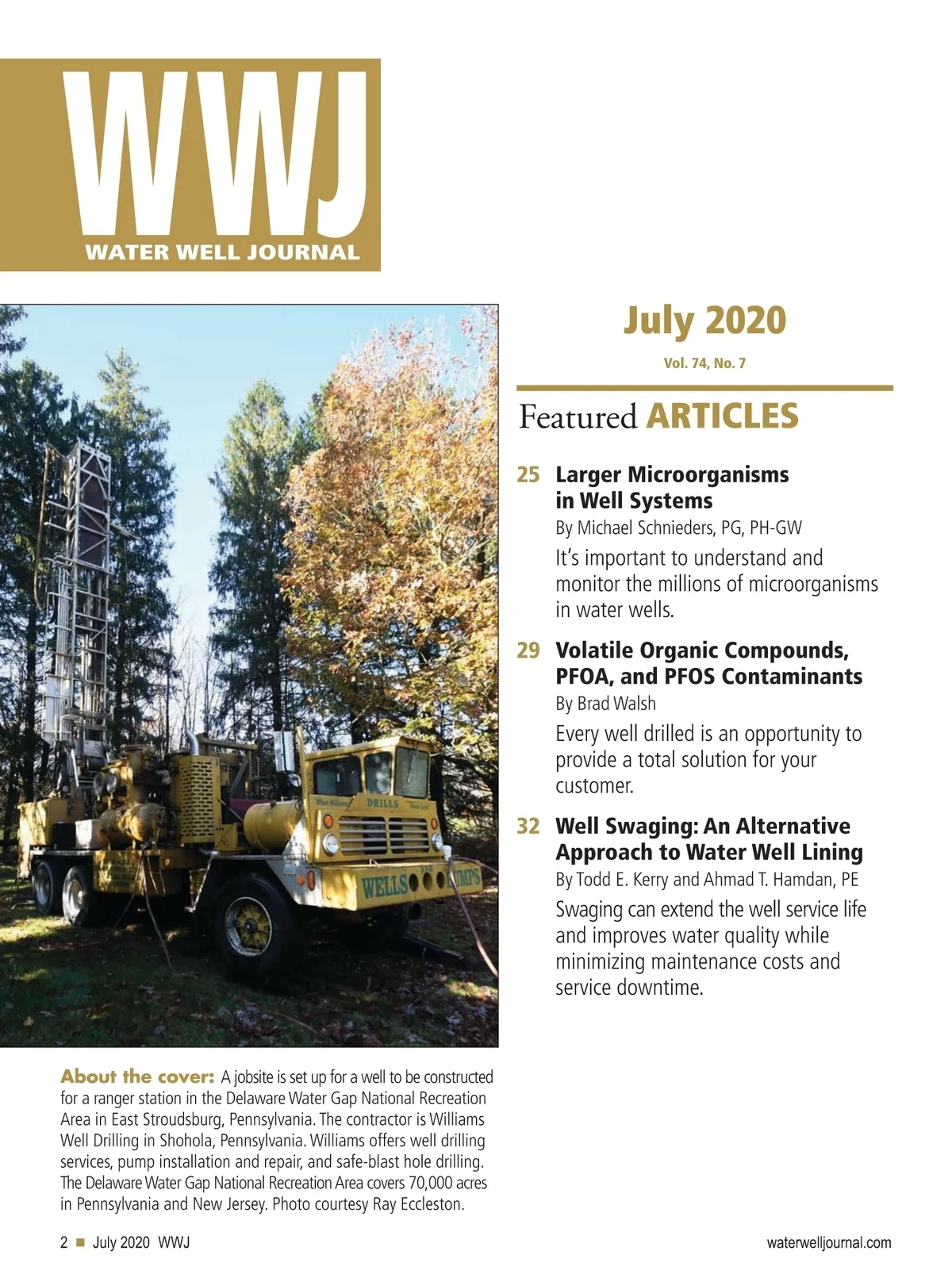 Water Well Journal July 2020 Page 2