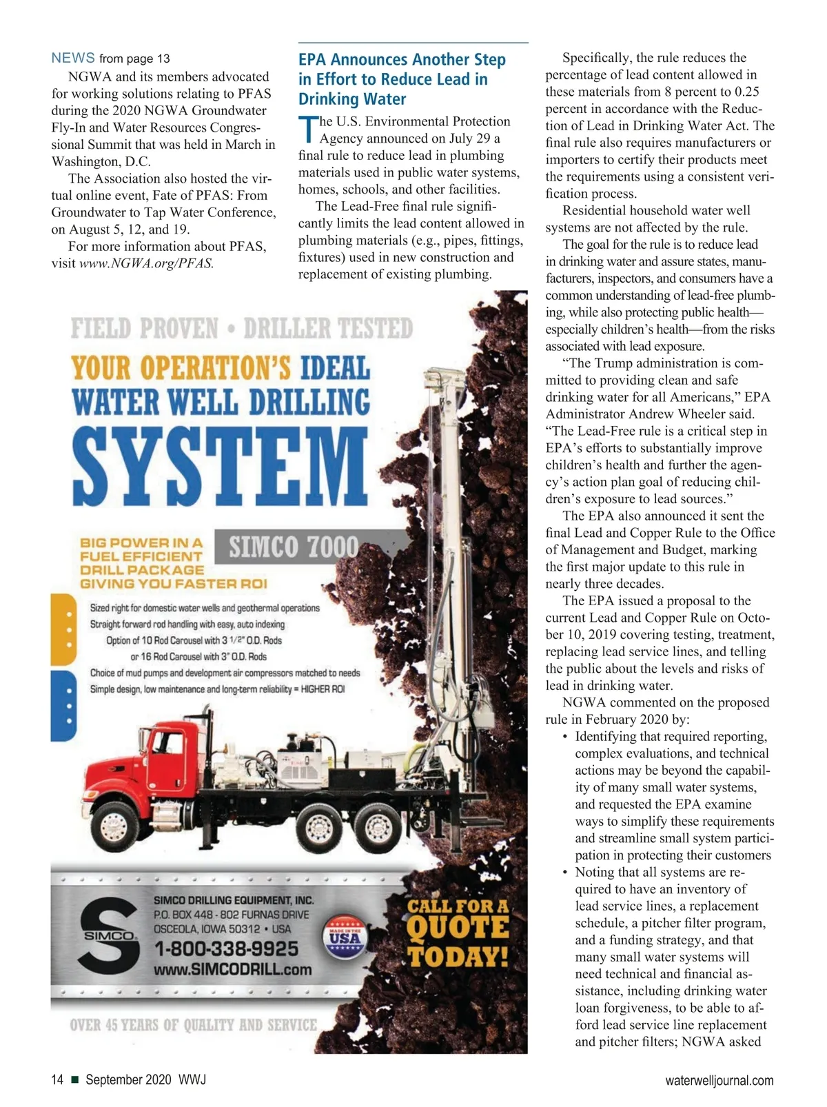 Water Well Journal September 2020 Page 14
