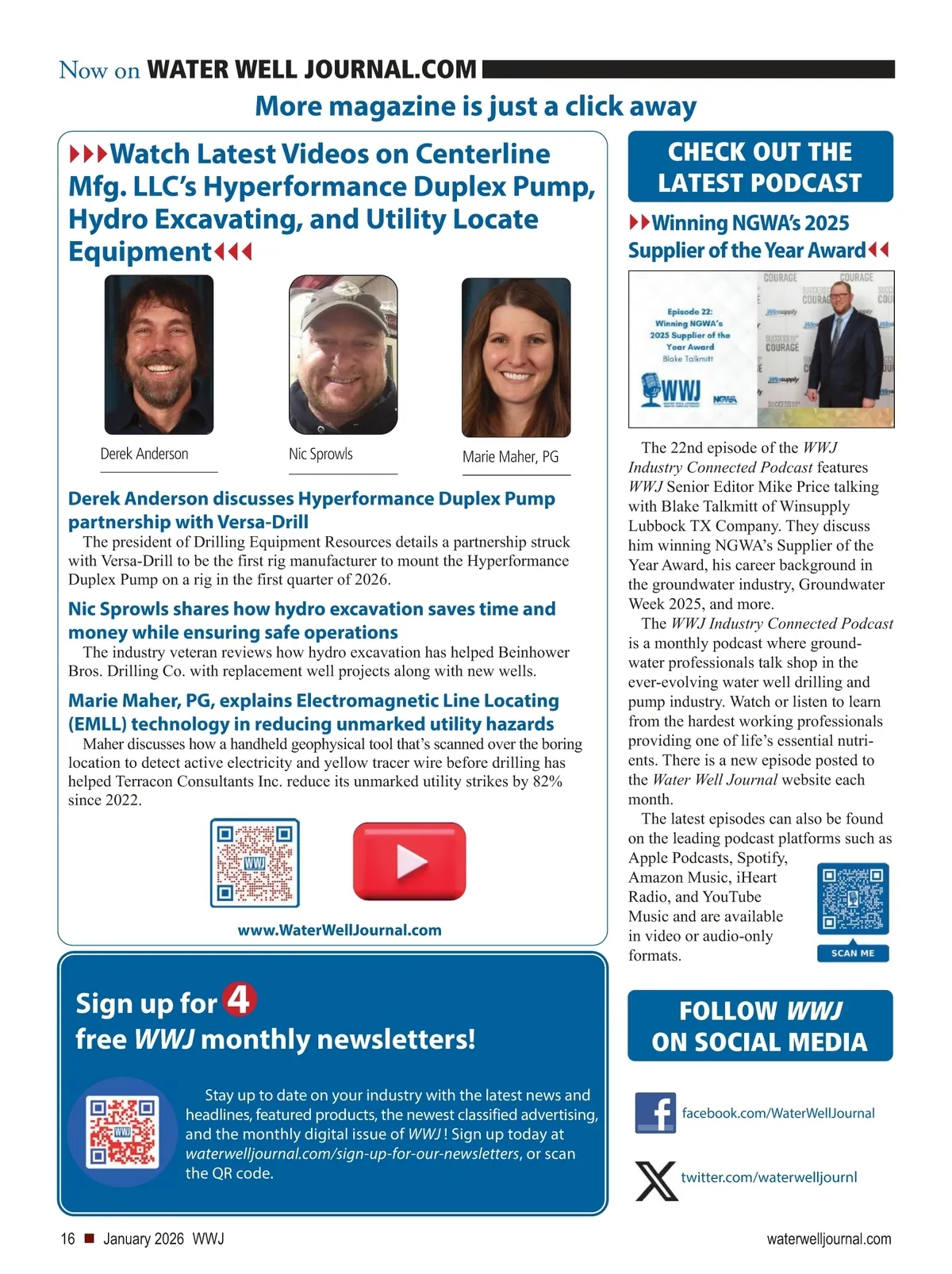 Water Well Journal • January 2026 • Page 16